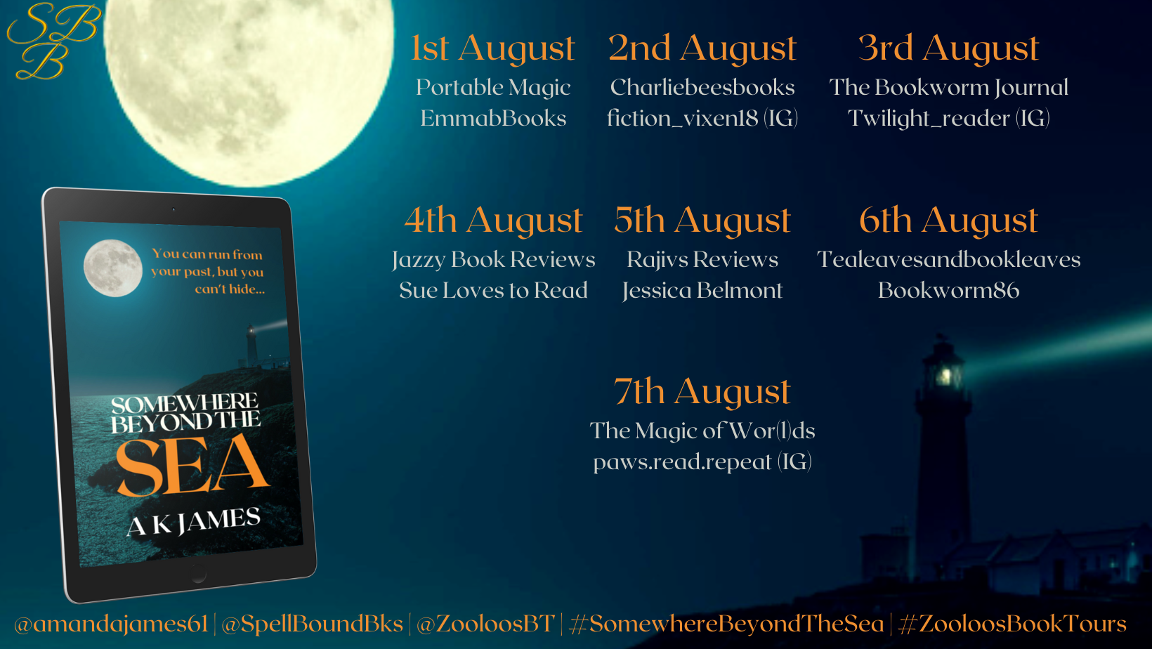Somewhere Beyond the Sea by A.K. James on Tour – 1st – 7th August 2022 ...