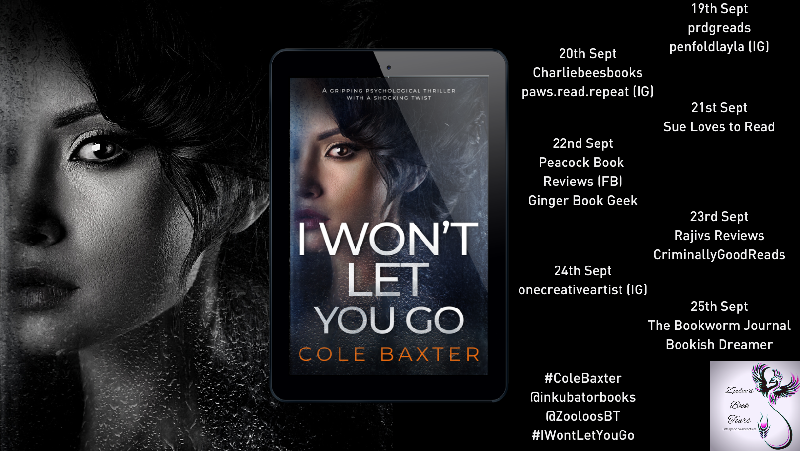 I Won’t Let You Go by Cole Baxter on Tour – 19th – 25th September 2022 ...