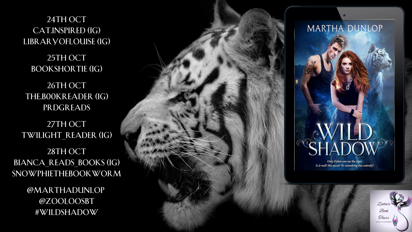 Wild Shadow by Martha Dunlop on Tour – 24th – 28th October - Zooloo's ...