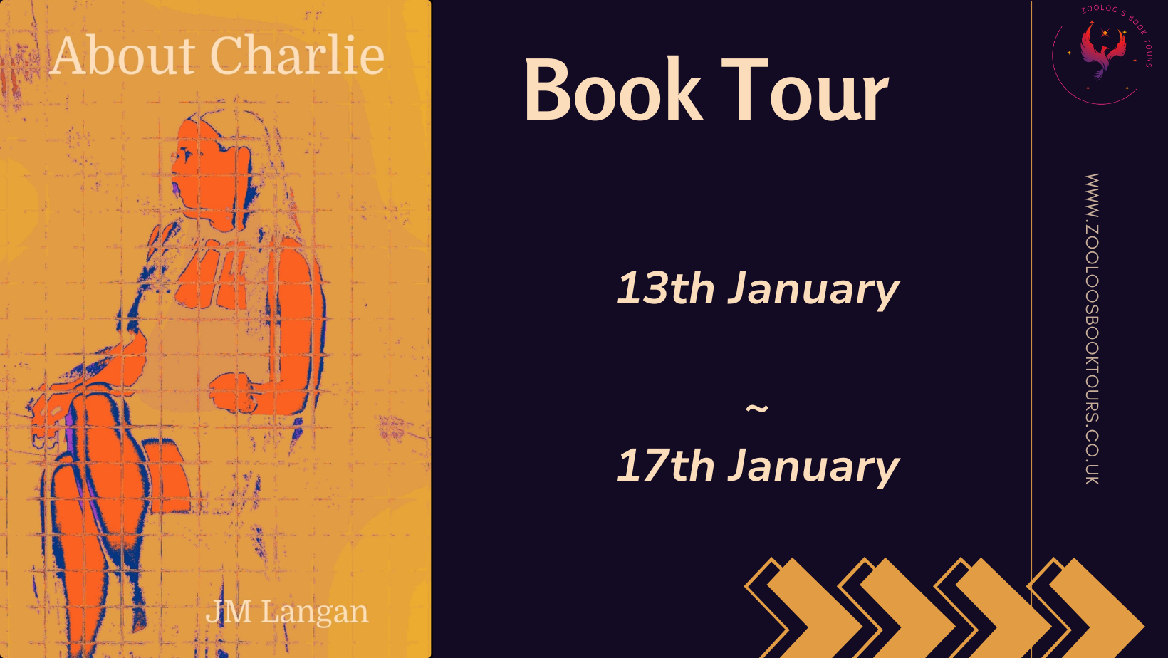 About Charlie by JM Langan - Zooloo's Book Tours